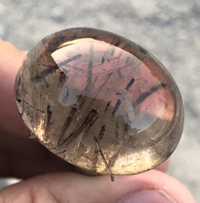 Exquisite 73.15 Carat Natural Smoky Quartz Inclusion within Tourmaline ...