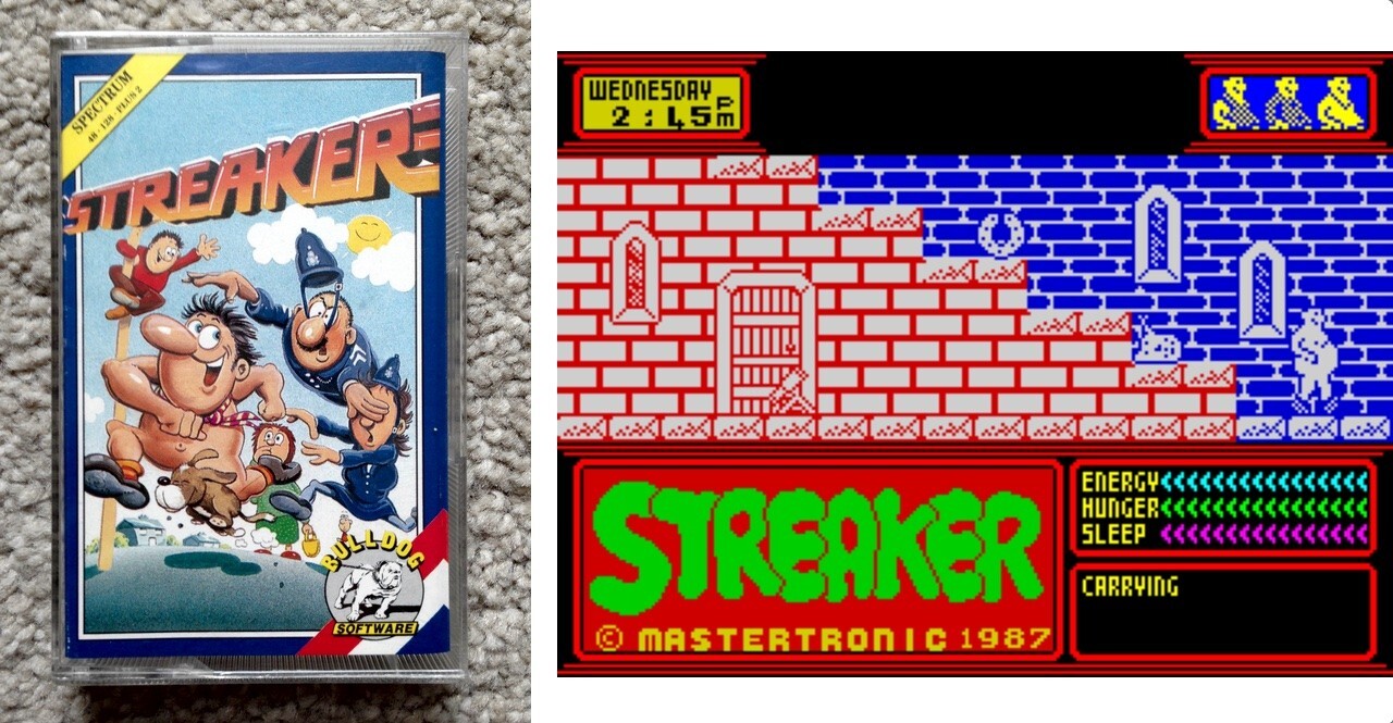 Sinclair ZX Spectrum 48K Game - STREAKER - Mastertronic - Tested ...