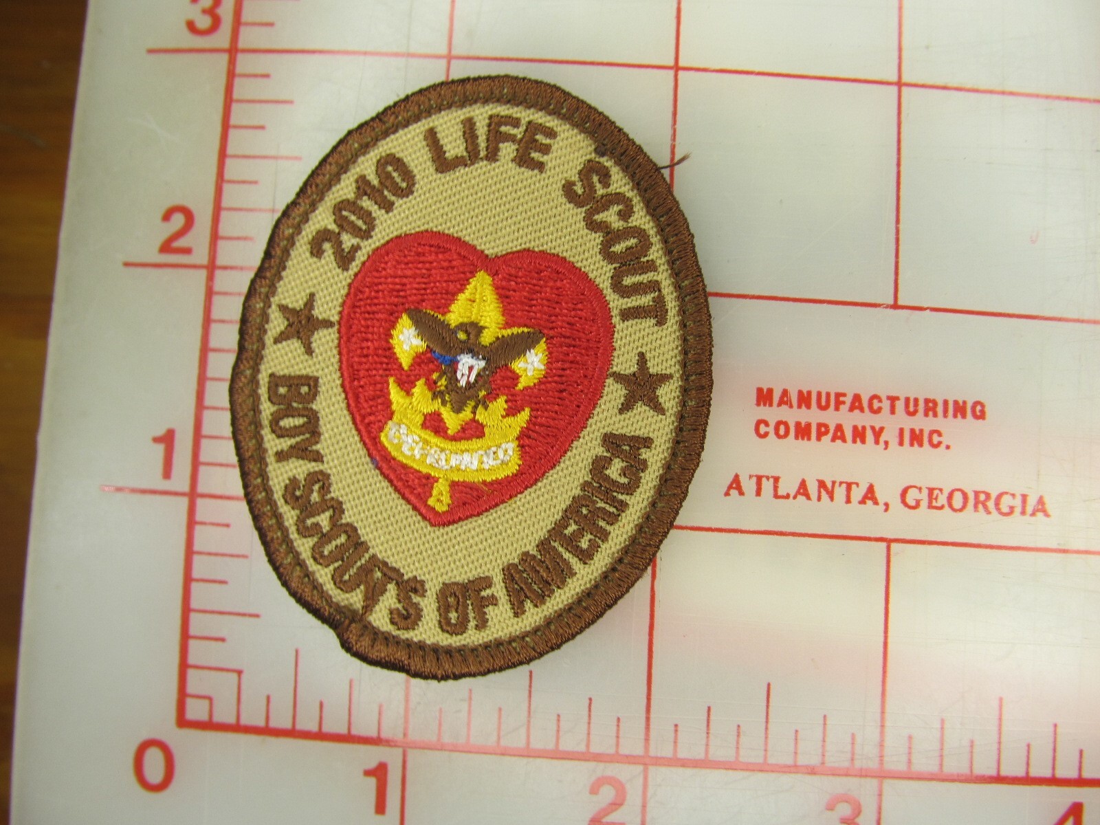 2010 1 year Life rank collectible patch (mF) | eBay