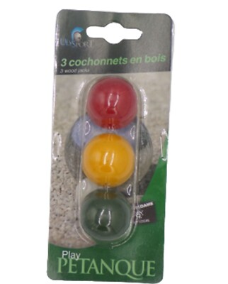 cochonnet 3 couleur bois | eBay