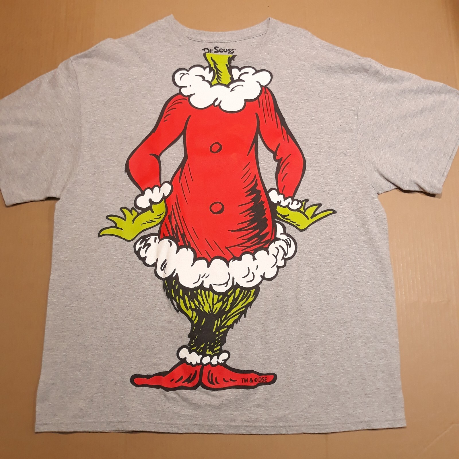 Dr Seuss By Hybrid Apparel Full Body Grinch Gray T-Sh… - Gem