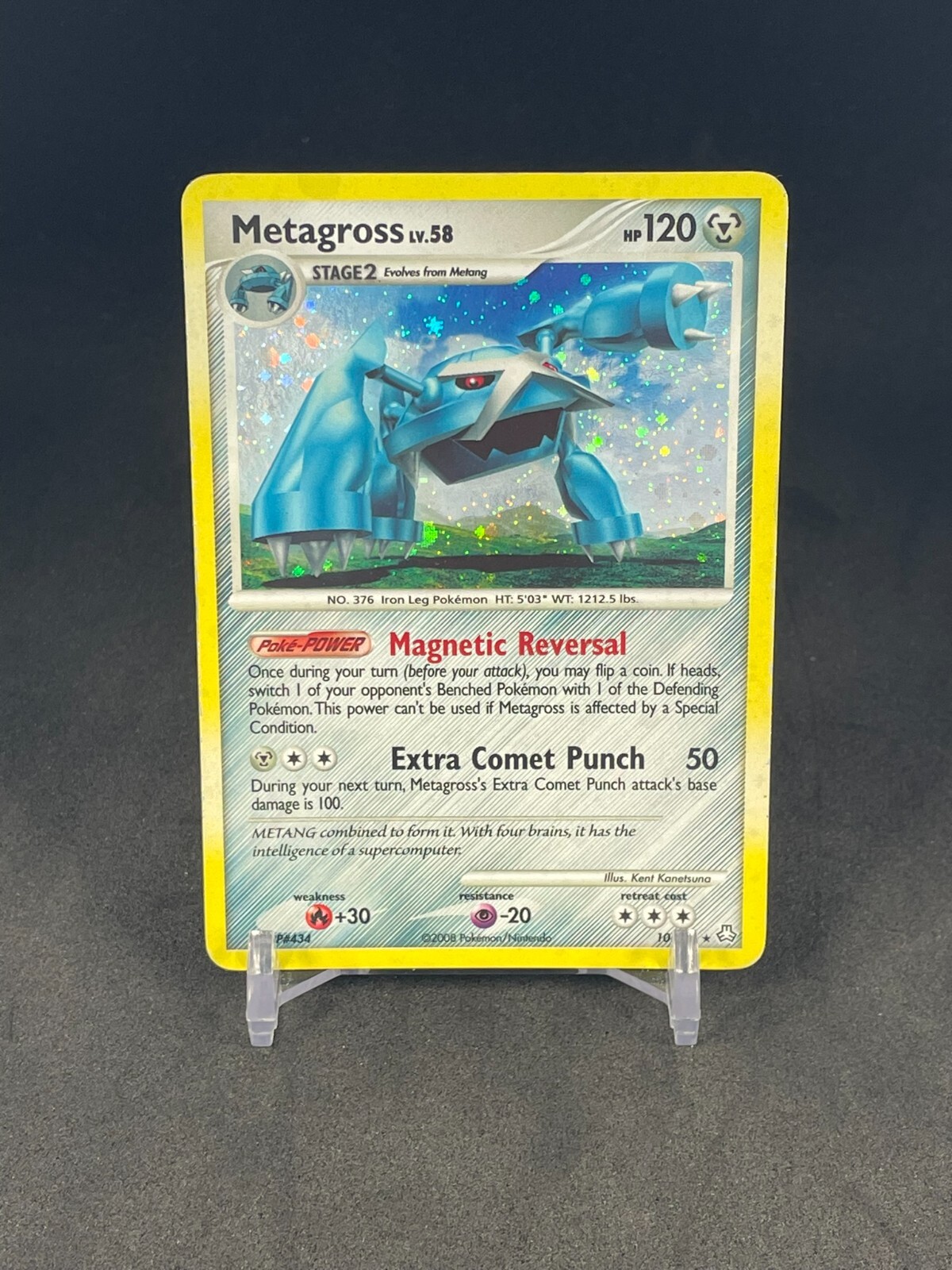 Pokémon TCG Metagross LV. 58 Holo Rare 10/146 Legends Awakened 2008 LP ...