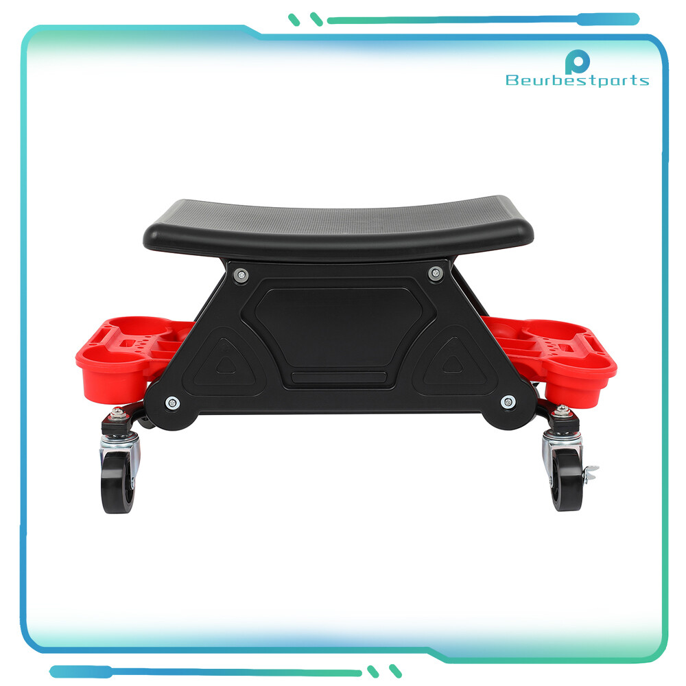 300Lbs Mechanic Shop Stool Mechanics Seat Capacity Heavy Duty 4 Caster ...