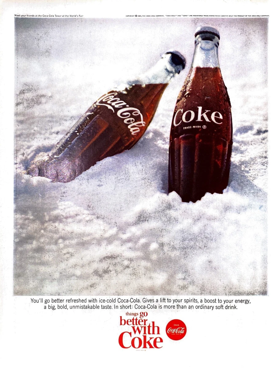 Ice Cold Coca Cola Glass Bottle