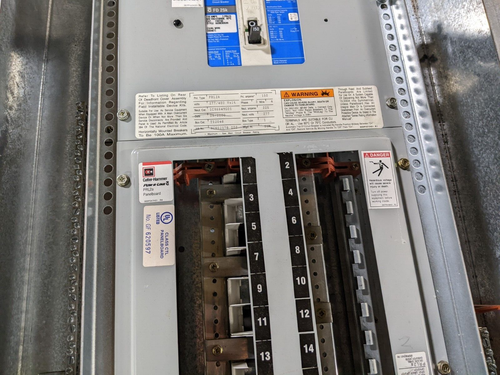 Cutler Hammer PRL2A Pow-R-Line Panelboard 150 AMP 208Y/120V 3 Phase 4W ...