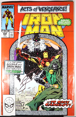 IRON MAN #250 VF/NM vs. Doctor Doom 1989 Acts of Vengeance Marvel ...