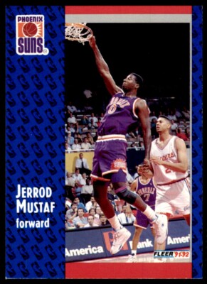 1991-92 FLEER JERROD MUSTAF PHOENIX SUNS #341 | eBay