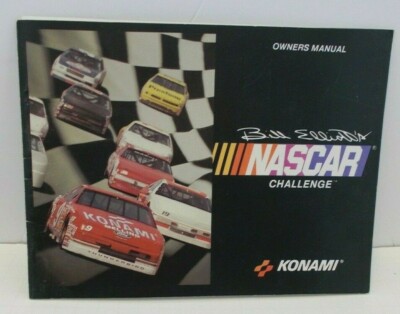 1991 Vintage Konami NASCAR Challenge Video Game Manual #25021 | eBay