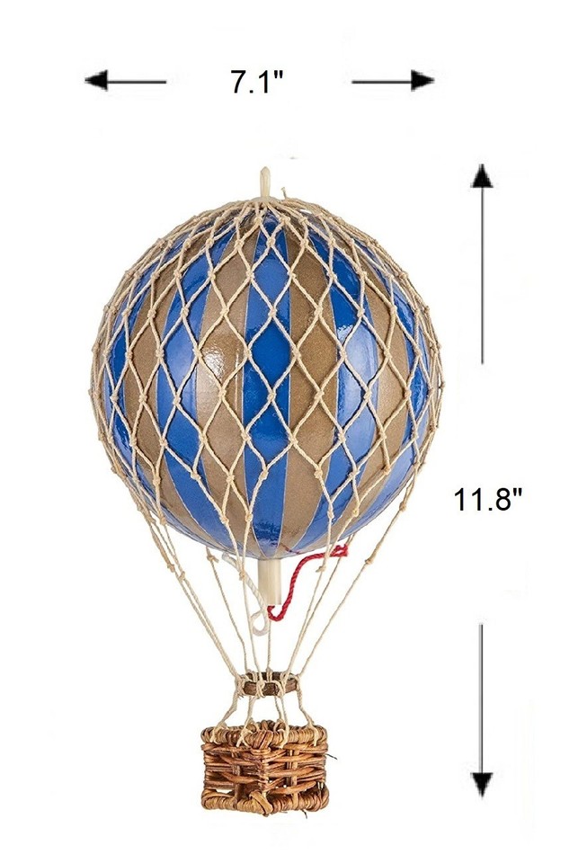 Authentic Models Travels Light Hot Air Balloon Decor AP161 11.8" Size ...
