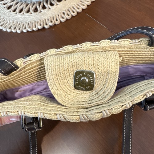 Vintage Liz Claiborne purse Wicker /straw Small Lined Womens Bag EUC | eBay