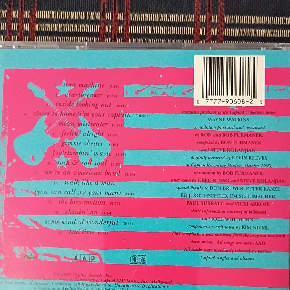 Grand Funk Railroad Capitol Collectors Series CD 1991 Classic Rock ...