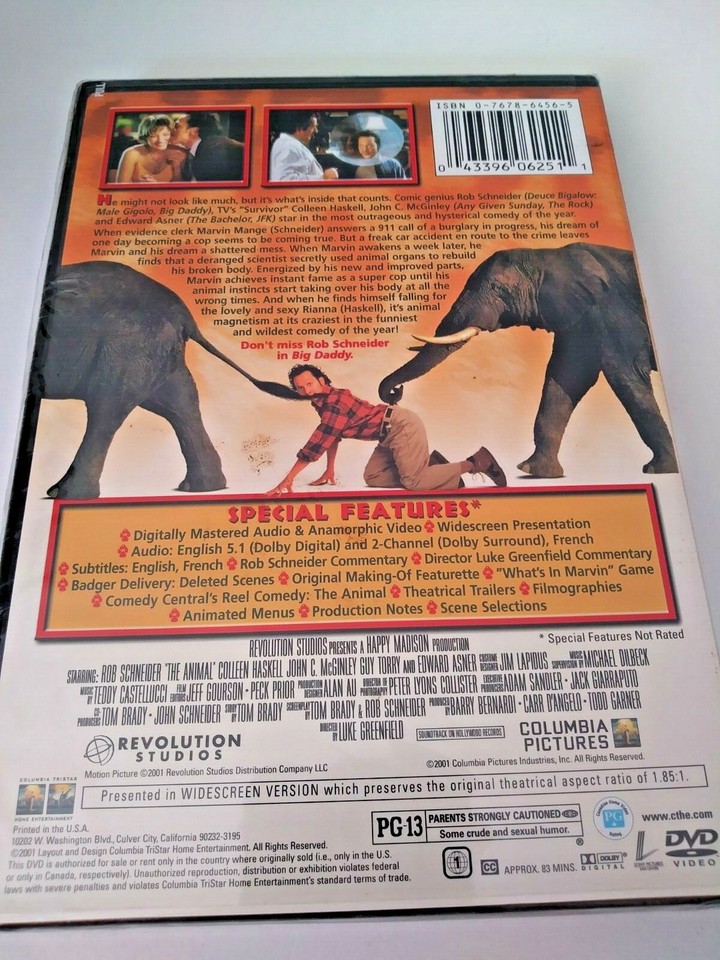 The Animal - ROB SCHNEIDER (DVD, 2001, Special Edition) Brand NEW ...