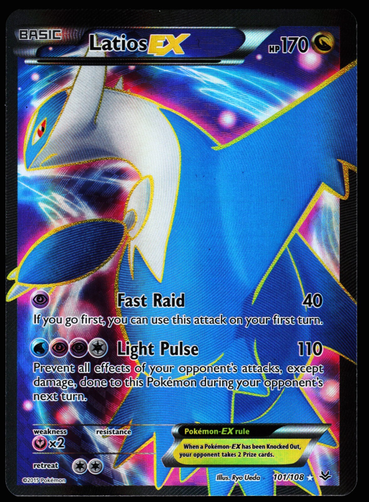 Latios EX 101/108 XY Roaring Skies Full Art Rare Holo Pokémon TCG NM | eBay