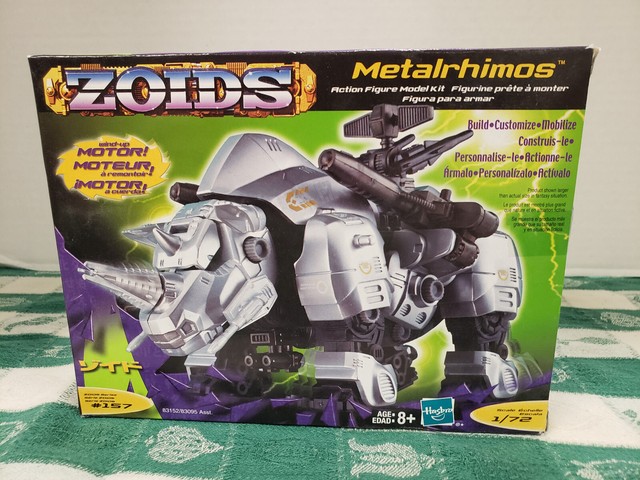 Zoids Hasbro Metalrhimos # 157 Rhinoceros Rhino 1/72 Wind up Walk 100 ...
