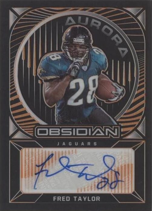 2021 Panini Obsidian - Aurora Autographs Fred Taylor #AA-FT Electric ...