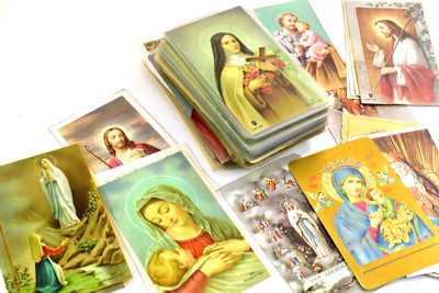 Death Remembrance Holy Prayer Funeral Cards Large Lot 1950-1990 Paper ...