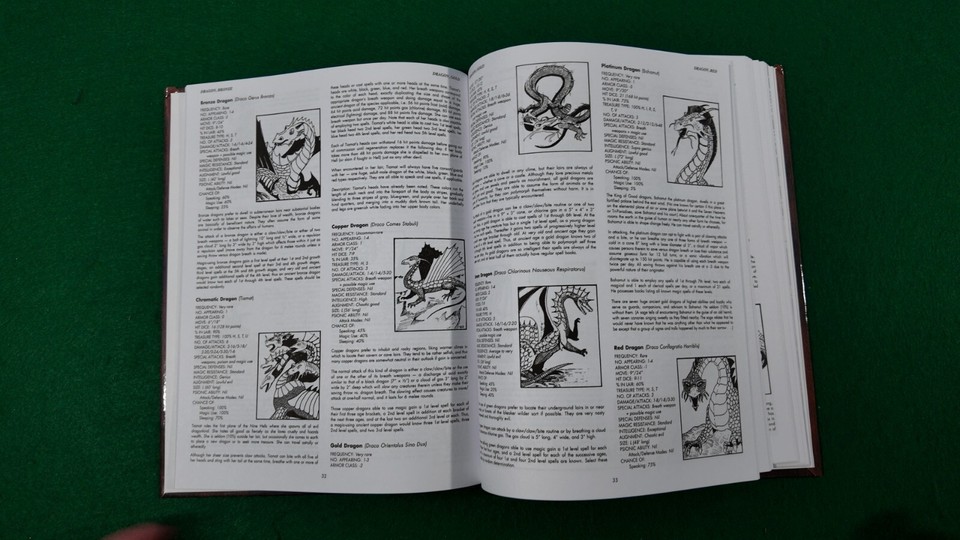 HARDCOVER 1E Monster Manual Advanced Dungeons & Dragons AD&D 1st ...