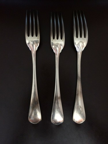 RARE !!3 fourchettes Christofle Art Nouveau Argent 21 cm Poinçon ...