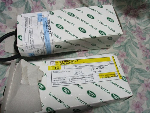 RANGE ROVER EVOQUE HEADLAMP WASHER JET LEFT+RIGHT LR024211 LR024209 | eBay