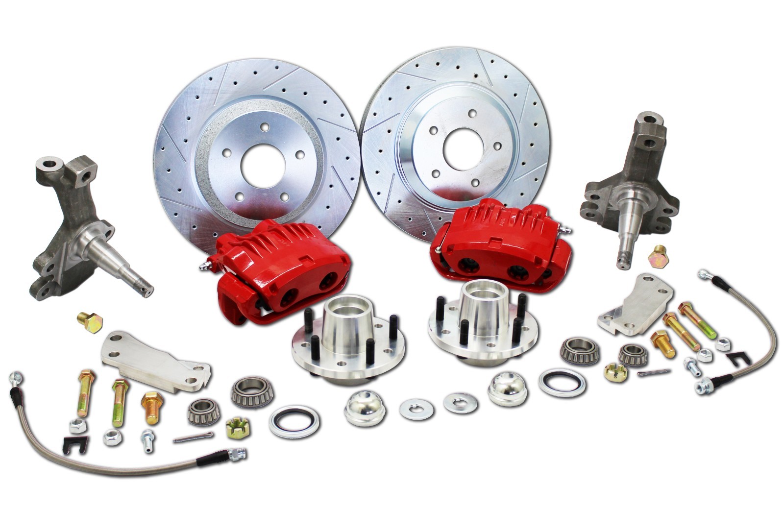 1967-69 Chevy Camaro Disc Brake Conversion Kit, 13" Rotors, 2" Drop ...
