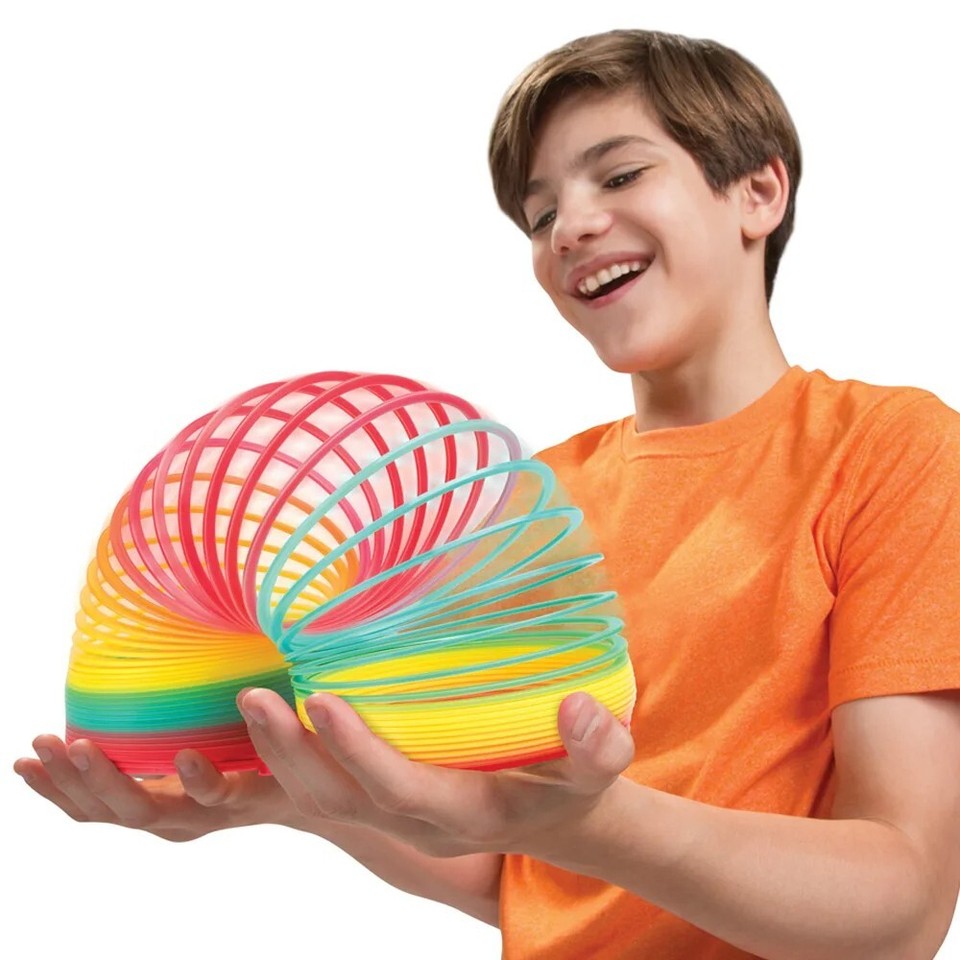 DSL Giant Slinky Toy Set of 3 Spring Toys Kids Jumbo Rainbow Slinky ...