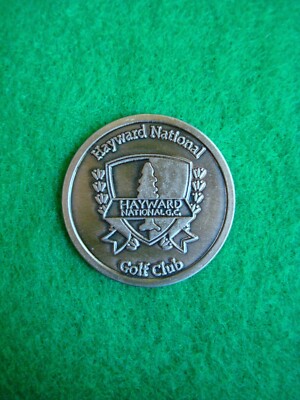 Hayward National Golf Club Ball Marker Metal Flat Putting Coin ...