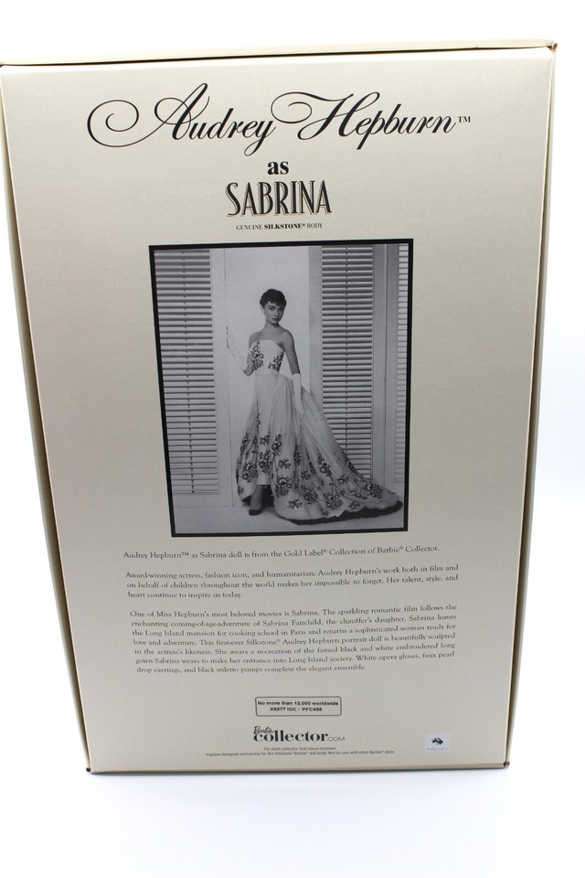 Silkstone Audrey HEPBURN as Sabrina Barbie Gold Label Limited ...