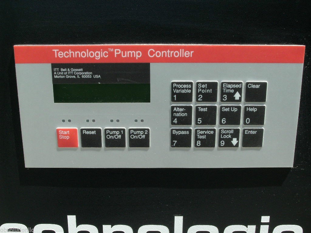 BELL & GOSSETT/ITT TECHNOLOGIC MODEL 1100 PUMP CONTROLLER 11B3 1XXX PCX ...