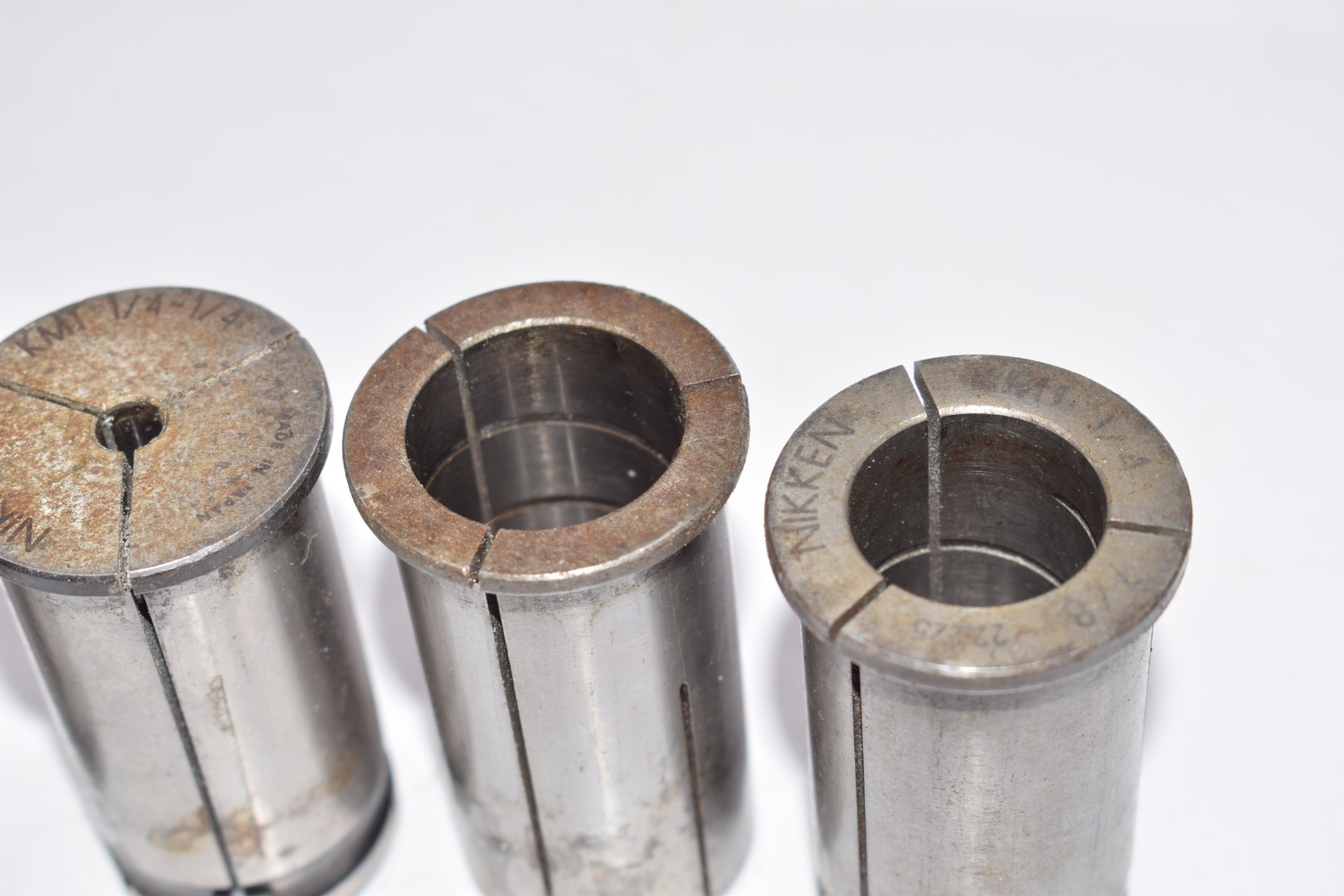 Lot of 5 LYNDEX NIKKEN KM1 Straight Collets, Machinist Tooling Mixed Sizes | eBay