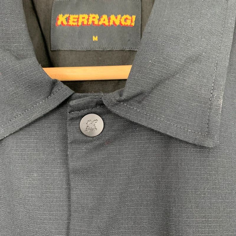 Kerrang Jacket Coat Mens Medium Black Kerrang! Flames Logo Rock Music ...