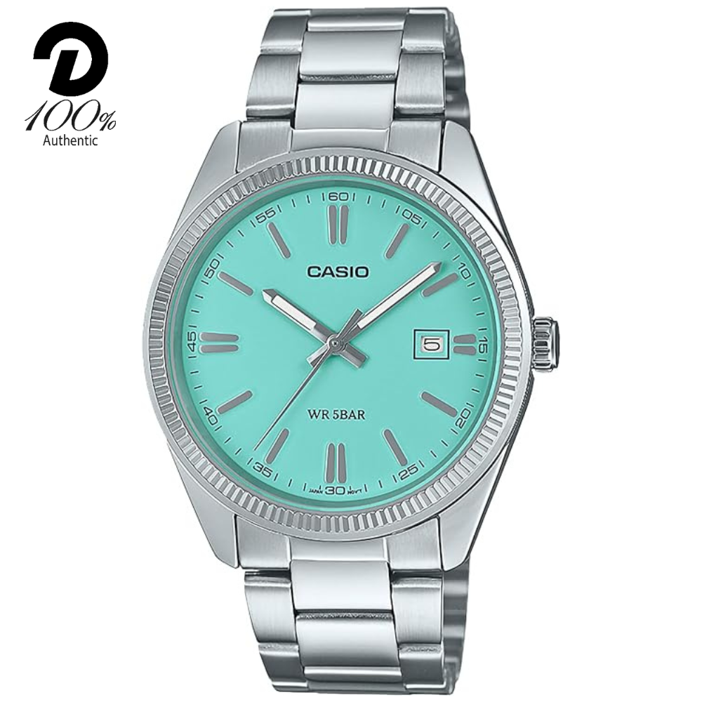 CASIO COLLECTION MTP-1302D-2A2JF Turquoise Blue Men's Watch | eBay