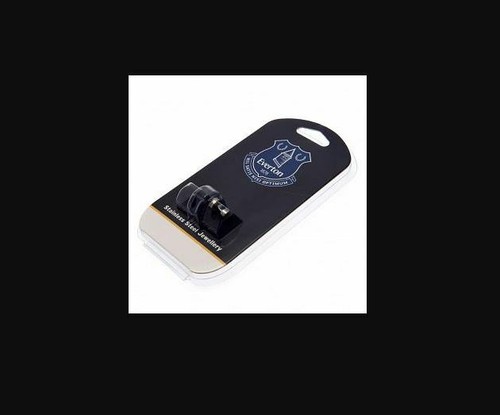 Everton FC Stainless Steel Black Earring Brand New In Club Packaging | eBay