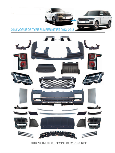 RANGE ROVER VOGUE L405 FRONT AND REAR BUMPER BODY KIT 2013-2018 ...