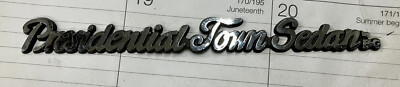 Presidential Town Sedan Name Plate | eBay
