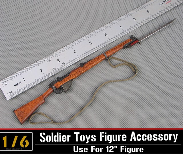 0soldier Story 1/6 Metal Gun Model WWII Lee ENFIELD Rifle Weapon ...