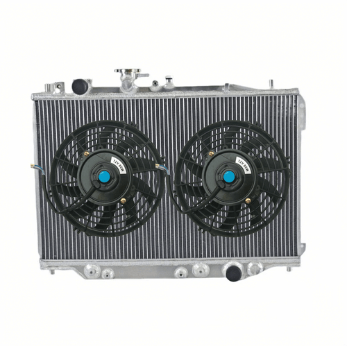 Aluminum Radiator&Fan For 1988-1992 FORD PROBE 2.2L MAZDA 626/MX-6 GD ...