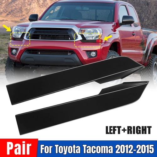 Set For Toyota Tacoma 2012-2015 Front Grille Headlight Filler Molding ...