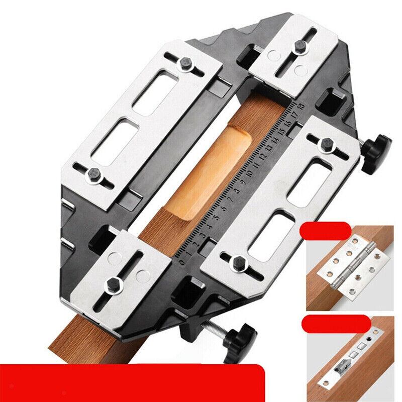 Door Hinge Jig Lock Guide Plate Slotting Hinge Hole Drilling Guide Slot ...