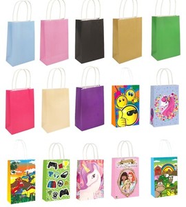 Paper Party Handle Gift Bags Twisted Handles Birthday Treat Cake ...