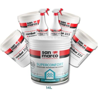 SAN MARCO Kit antimuffa anticondensa 40mq bianco (Combat 222 & 333 ...