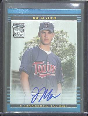 2002 Bowman Chrome Rookie Autograph #391 Joe Mauer | eBay