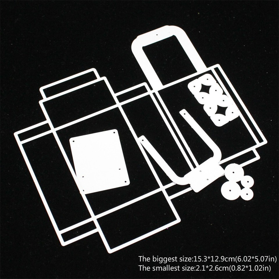 Luggage Suitcase 3D Metal Cutting Dies Stencils Scrapbook Decorative ...