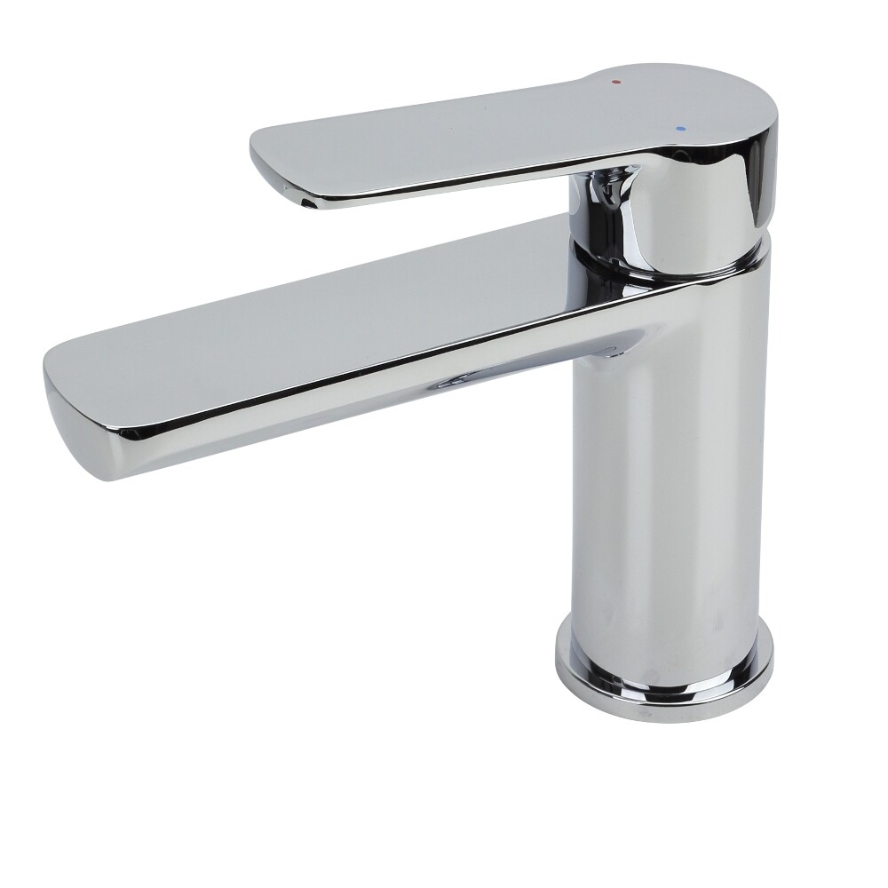 Round Bathroom Basin Mixer Tap Chrome Lever Faucet Counter WELS ...