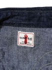 SAMURAI JEANS SWD-L01 SELVEDGE DENIM WESTERN SHIRT Indigo M L XL XXL ...