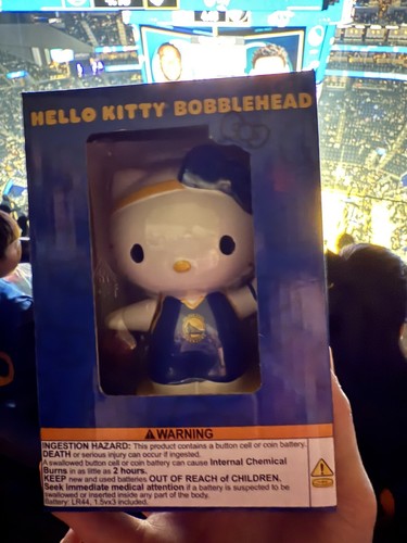 Golden State Warriors Hello Kitty Bobblehead SGA 1/28/25 NIB In Hand At ...