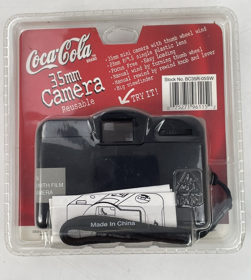 Coca-Cola 35MM Camera Vtg NEW w/ Strap, Red White Coke 1999 Point ...