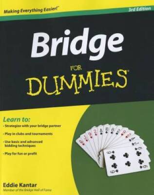 Bridge For Dummies - Paperback By Kantar, Eddie - VERY GOOD ...
