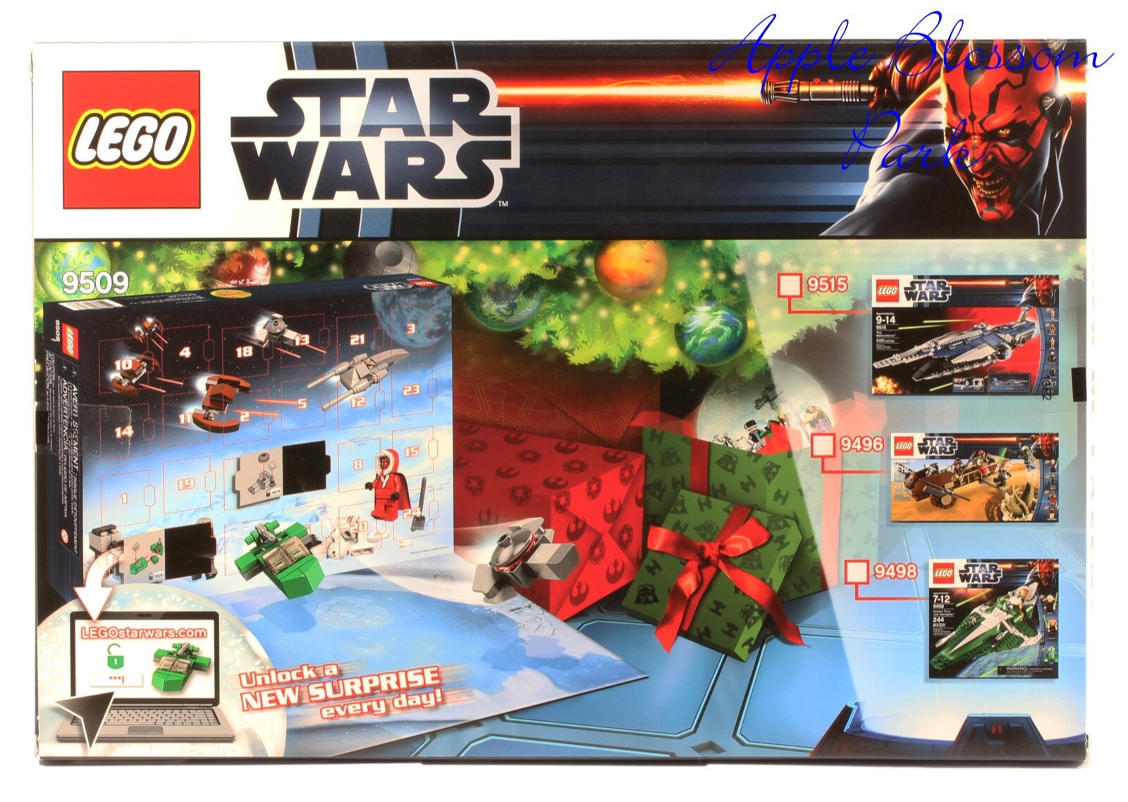 LEGO 2012 Star Wars ADVENT CALENDAR - Xmas Set 9509 w/Santa Sith Lord ...