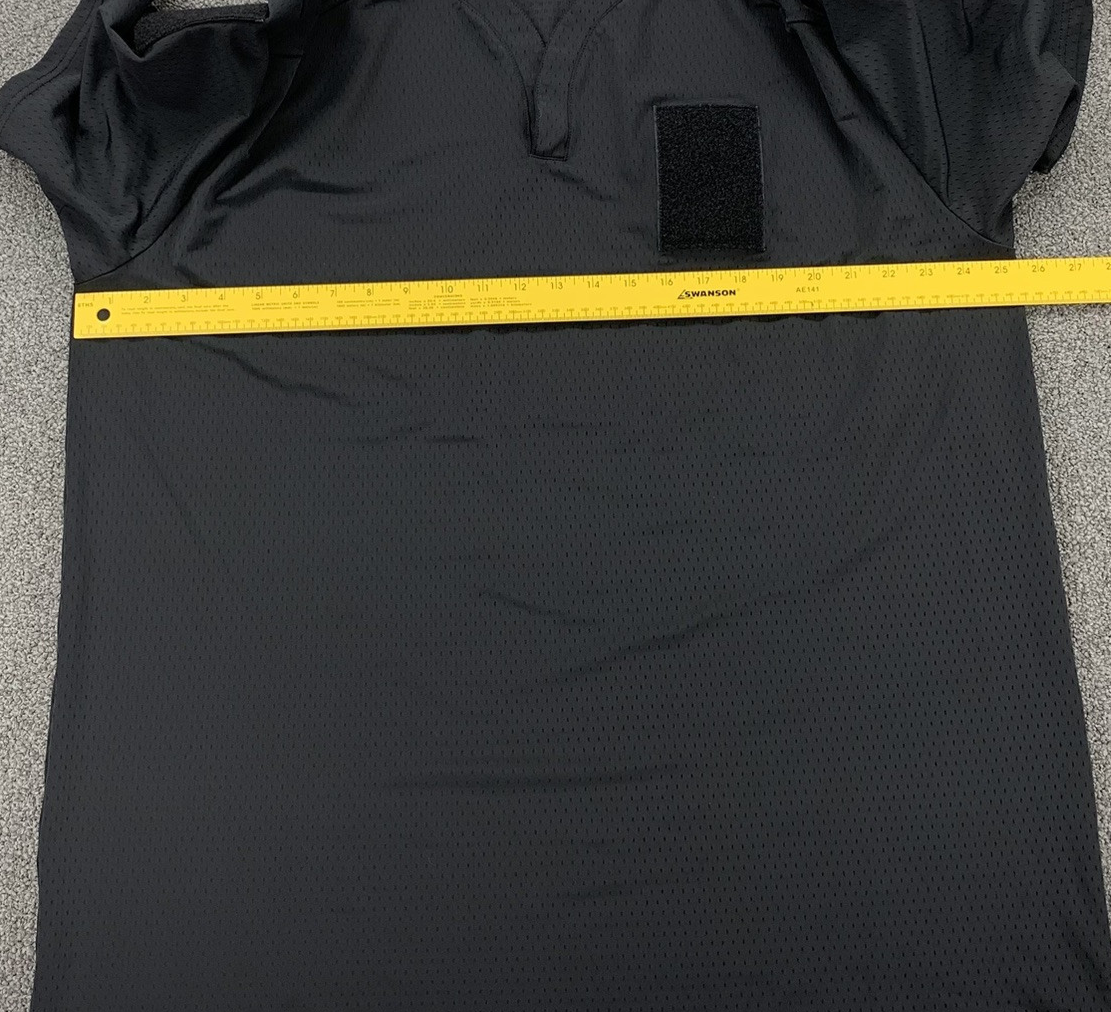 Velocity Systems Mens Boss Black Rugby Short Sleeve Combat Shirt Size ...