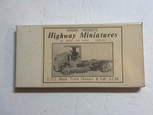 Jordan Products Highway Miniatures HO 1923 Mack Truck Chassis & Can Kit ...